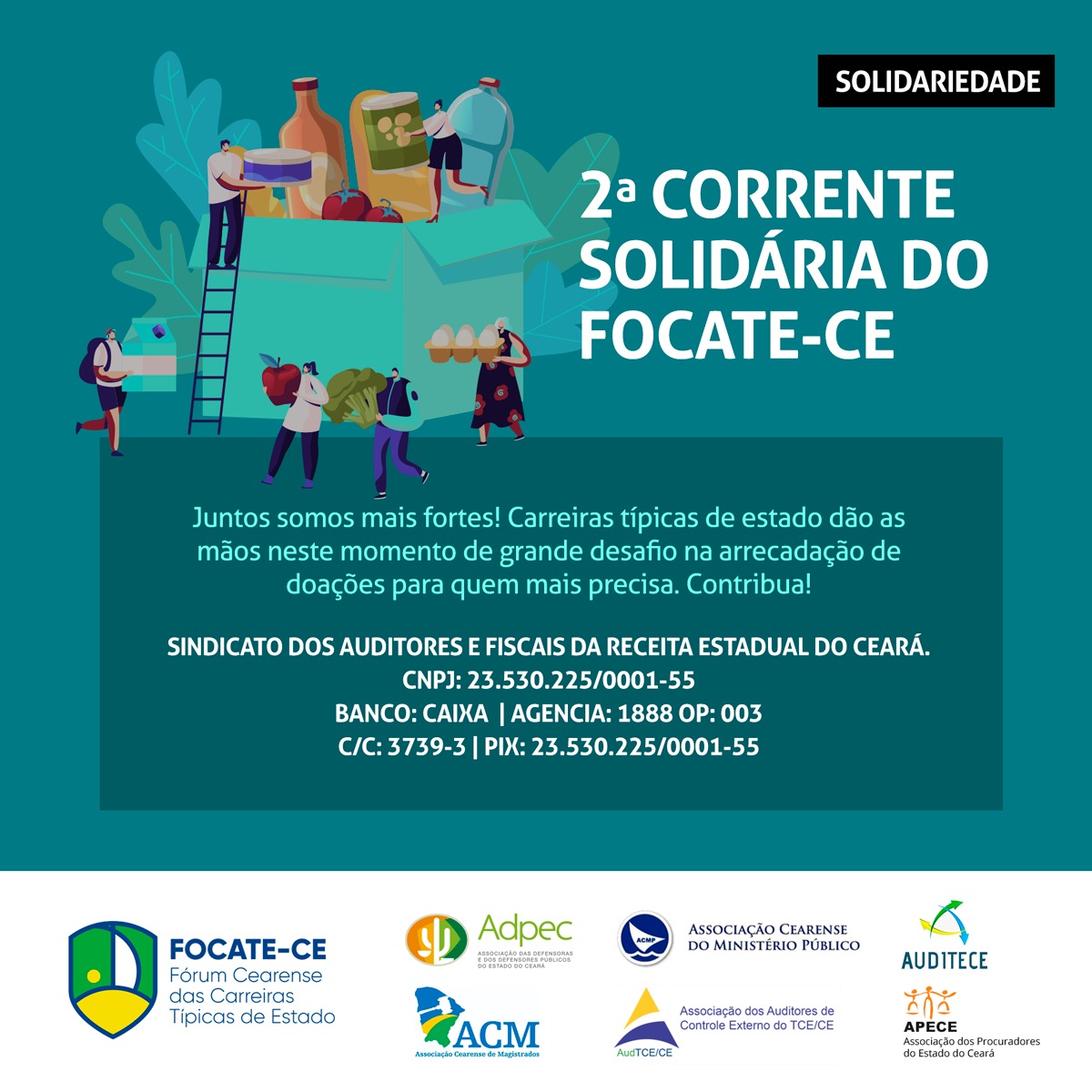 Campanha solidária FOCATE-CE - Adpec